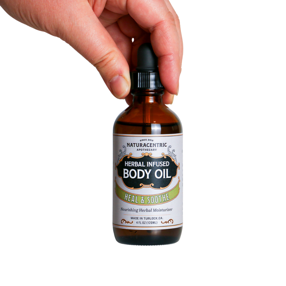 Heal & Soothe Herbal Infused Body Oil | Naturacentric